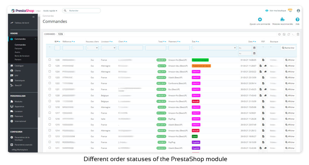 BeezUP CMS modules : easily connect your online store