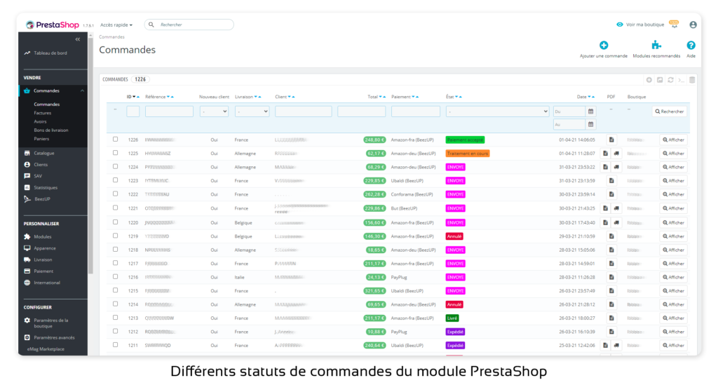 Modules BeezUP : connectez facilement votre boutique en ligne